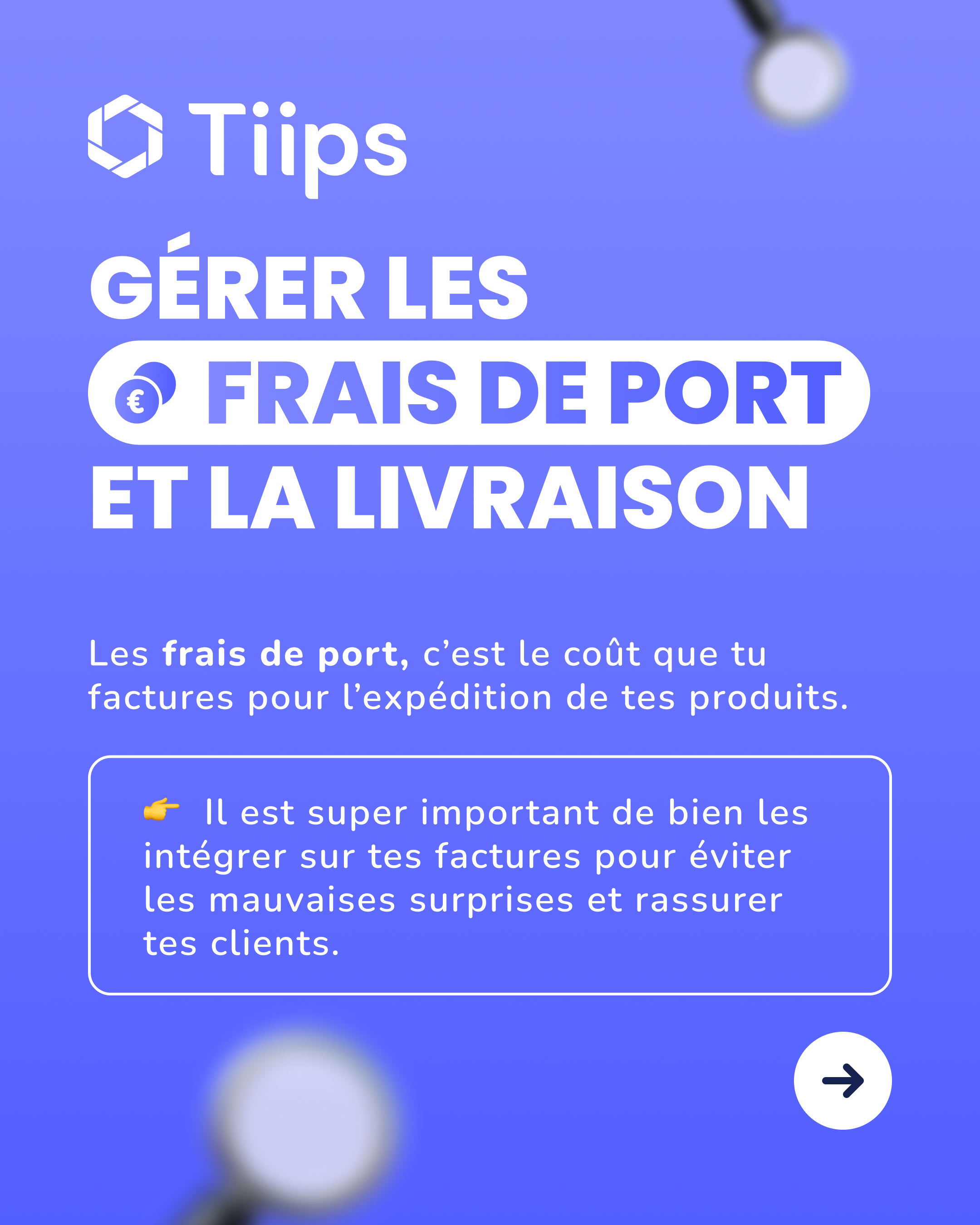 Comment gérer les frais de port et la livraison sur vos factures